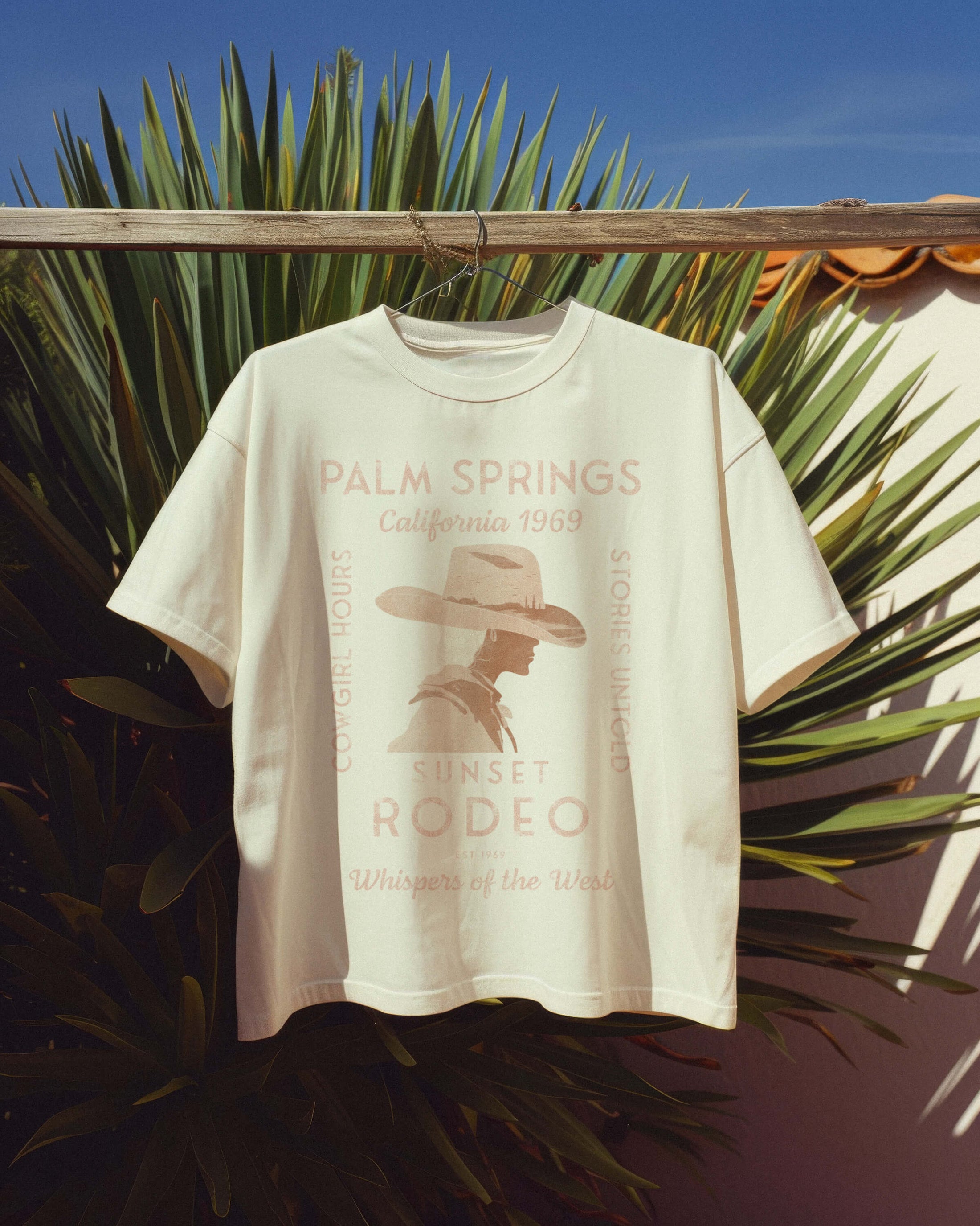 Palm Springs California Cowgirl Rodeo Graphic Tee – The Palms Club LA