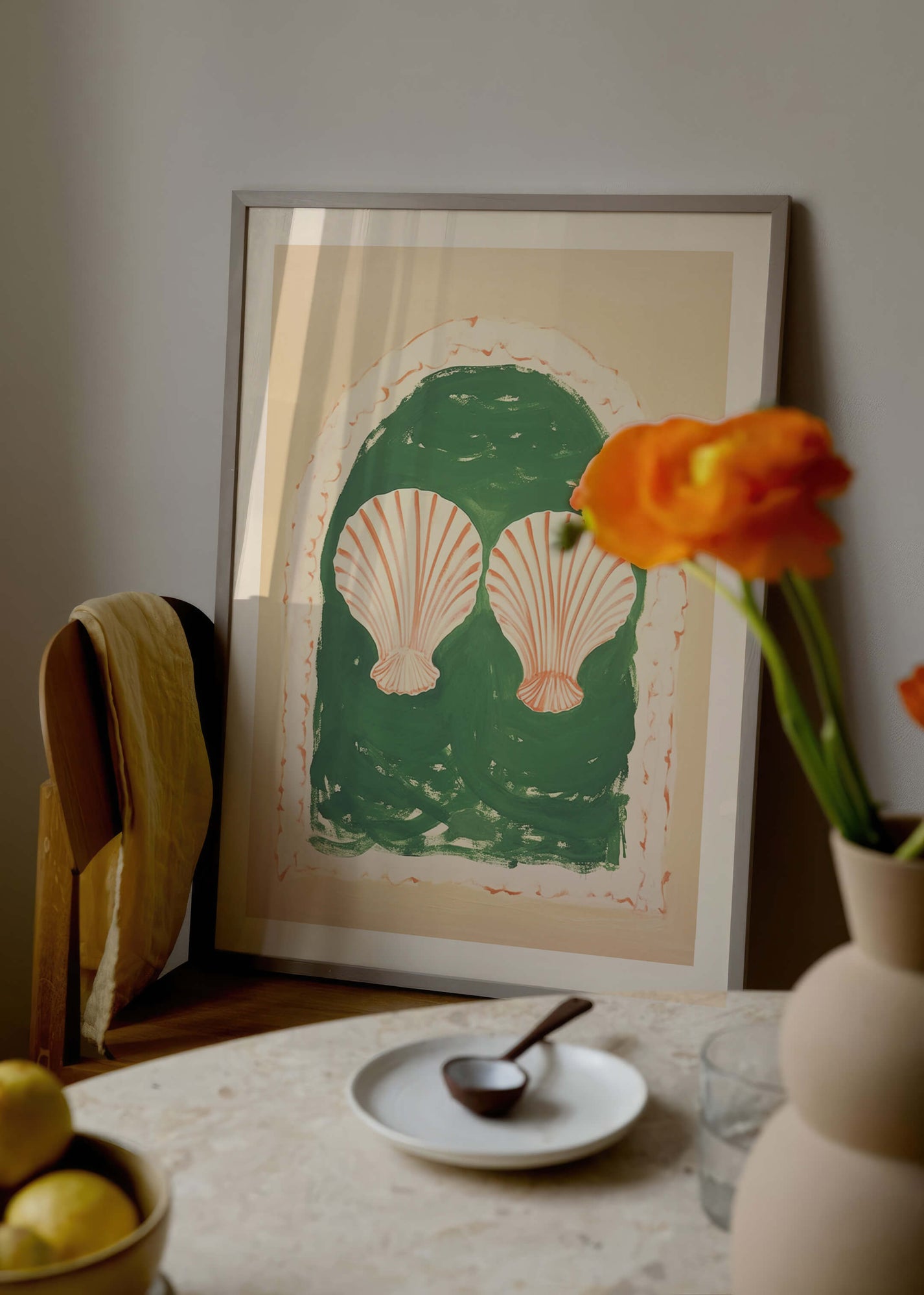 Vintage Seashells Painting Art Print – The Palms Club LA